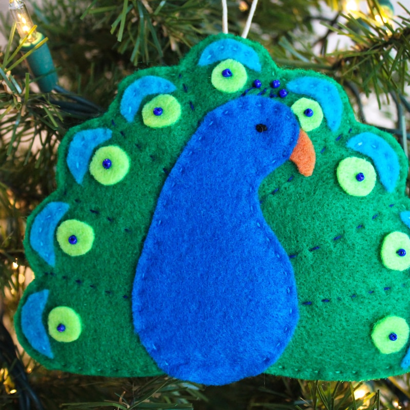 Felt Peacock - Etsy
