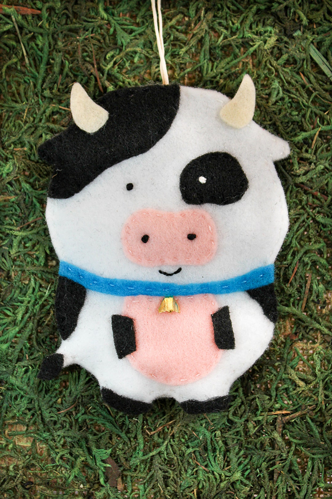 Cow Felt Package Tie on Gift Card Money Holder Christmas Coworker ...