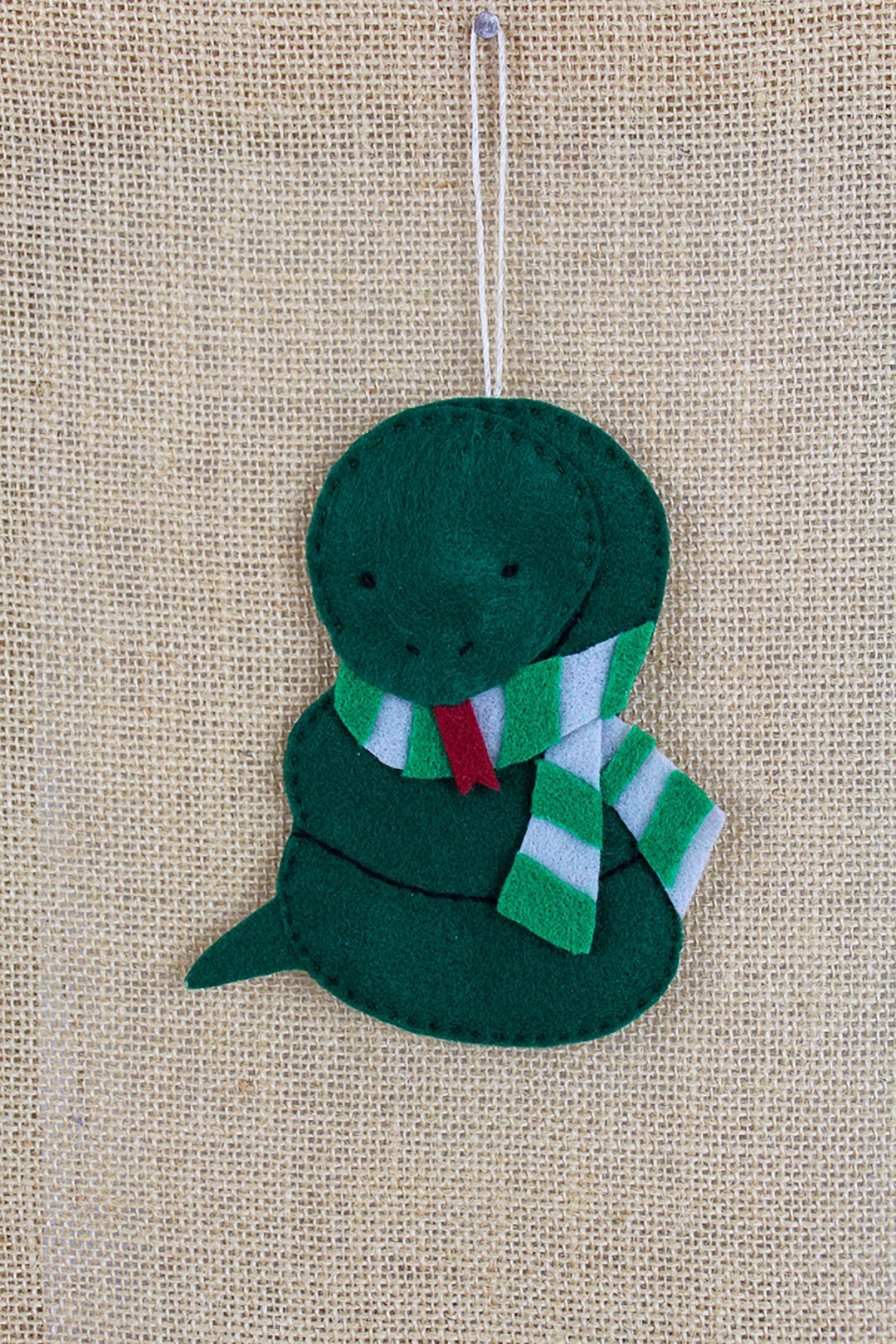 House Mascot Snake Felt Ornament Package Tie on Gift Card Money Holder ...