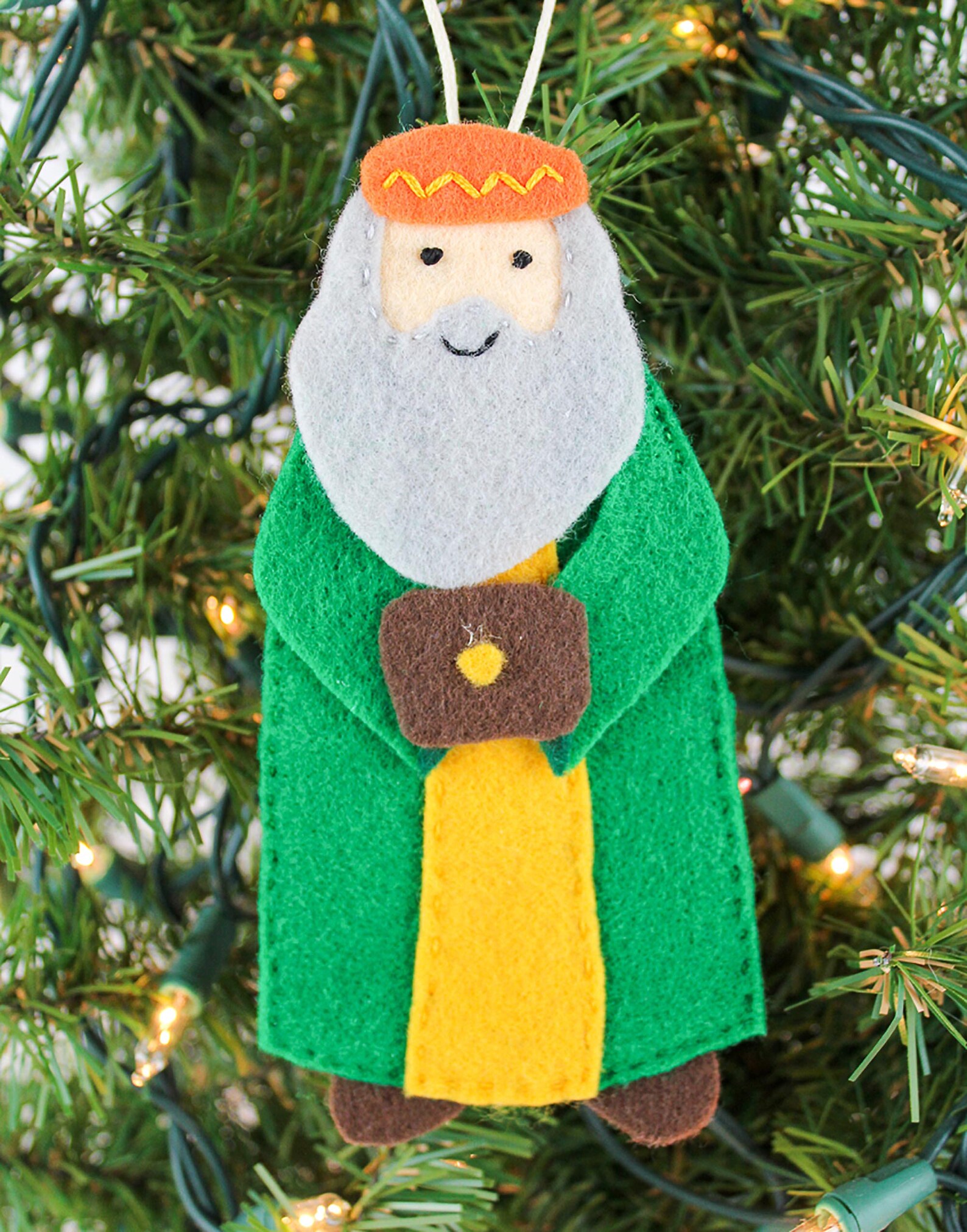 Nativity Wiseman Standing Christmas Ornament Gift Tag Package Tie on ...