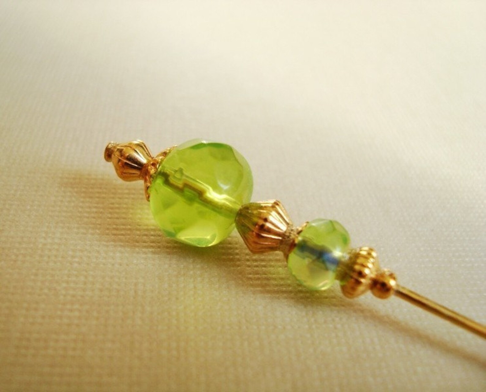 Handmade Peridot Hat Pin Hijab Pin - Etsy