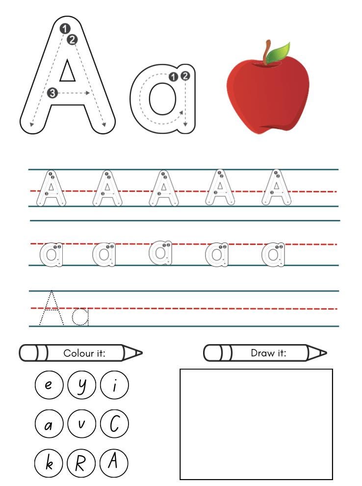 Tracing Letters - Etsy
