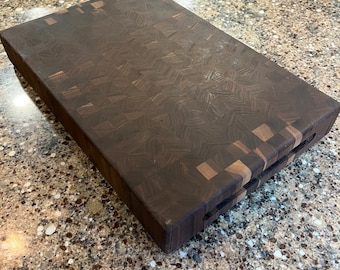 Walnut End Grain Cutting Board - Etsy