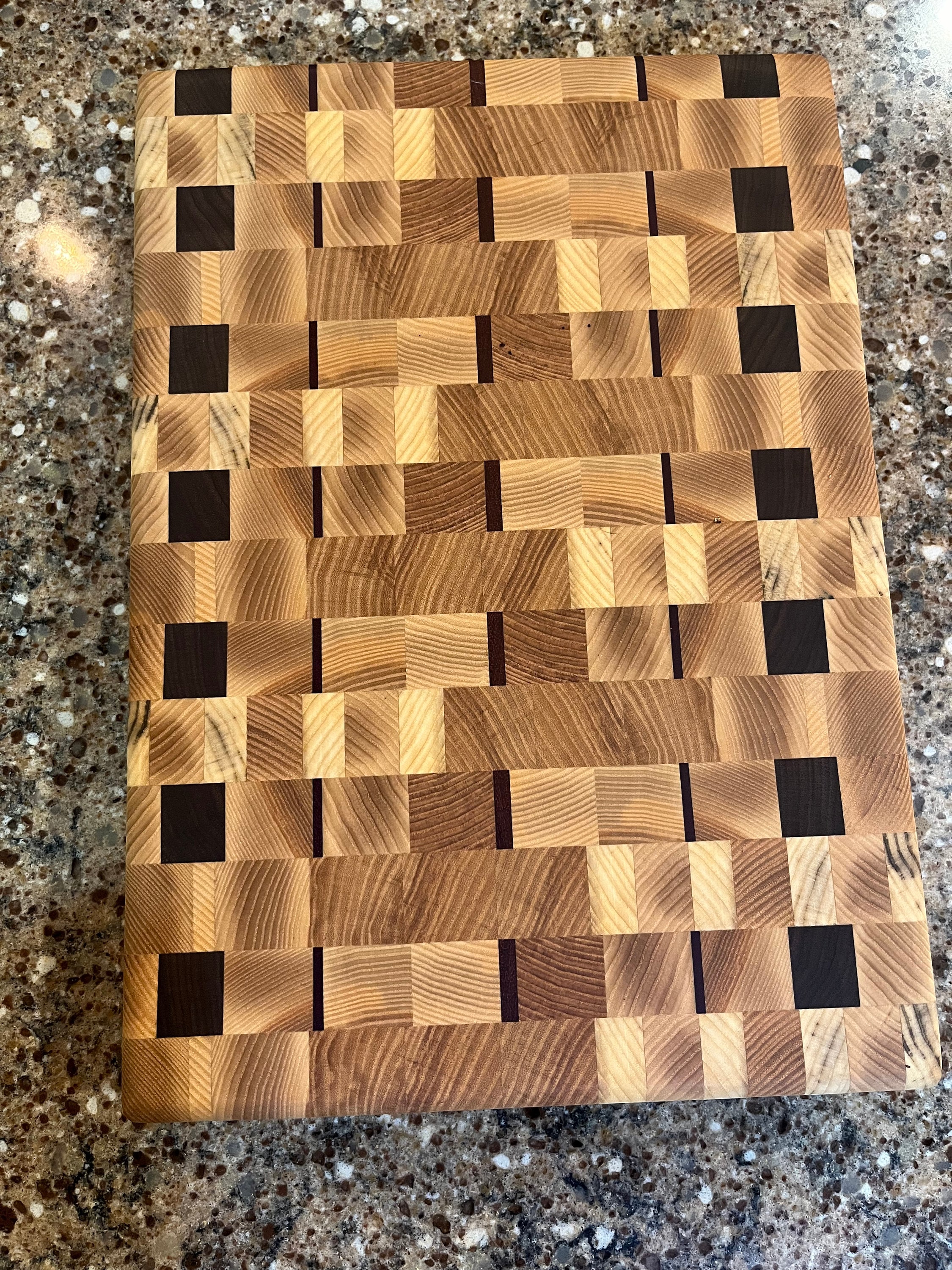 Ash & Black Walnut End Grain Cutting Board - Etsy