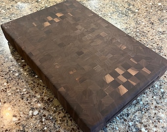 Walnut End Grain Cutting Board - Etsy