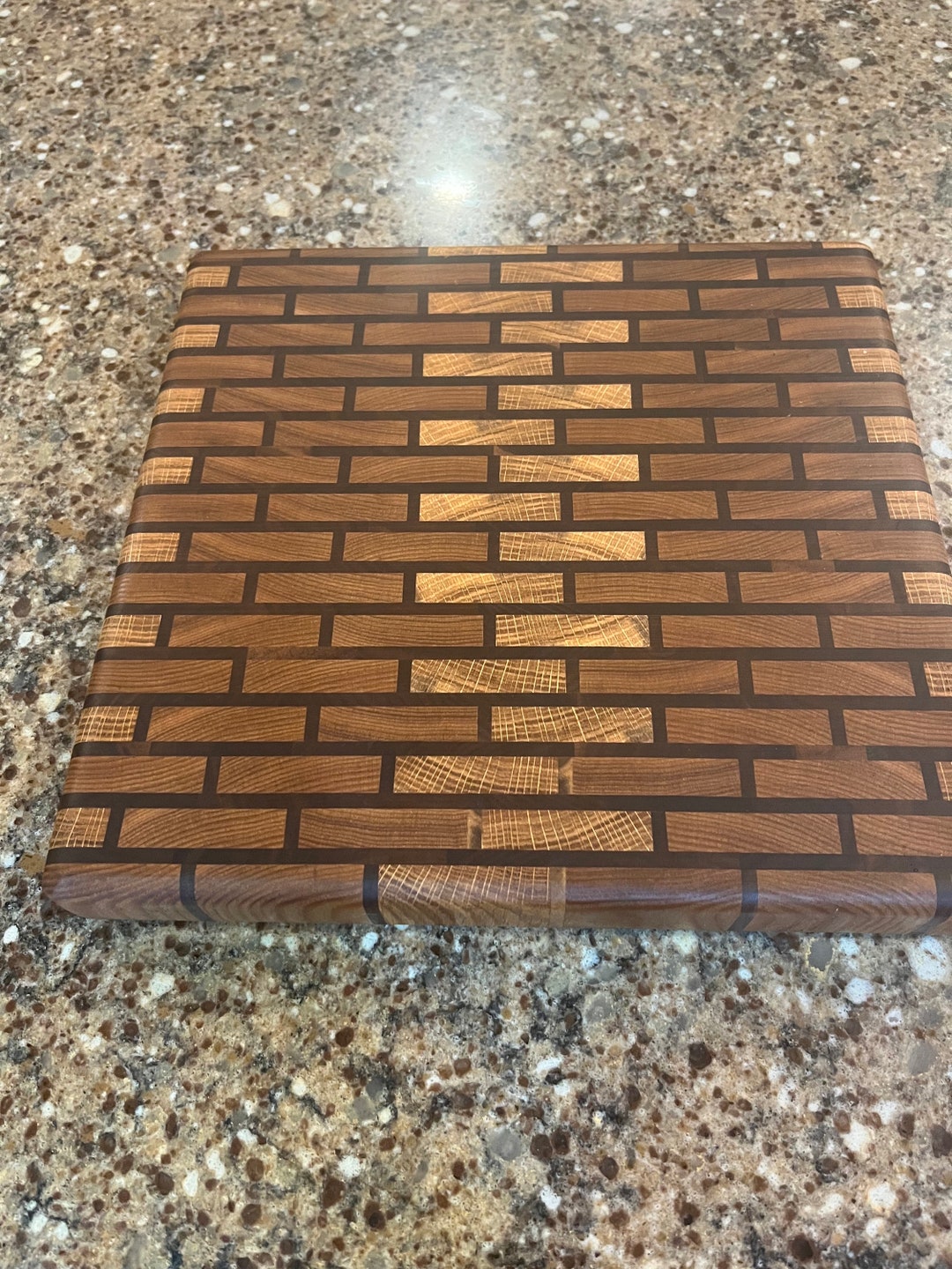 Black Walnut, Black Ash, and White Ash Brick Pattern End Grain Cutting ...
