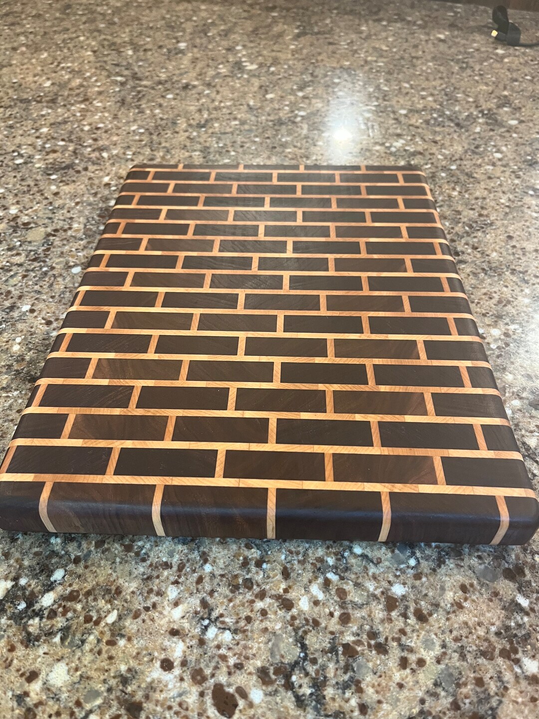 Black Walnut Brick Pattern End Grain Cutting Board - Etsy