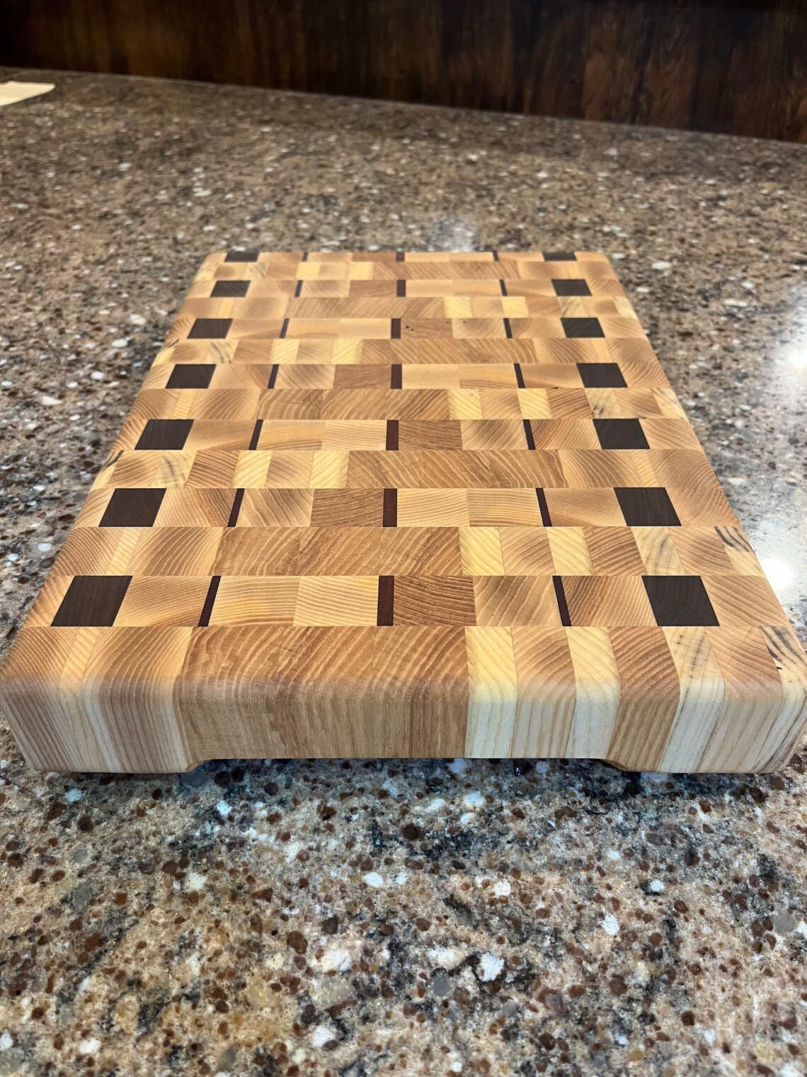 Ash & Black Walnut End Grain Cutting Board - Etsy
