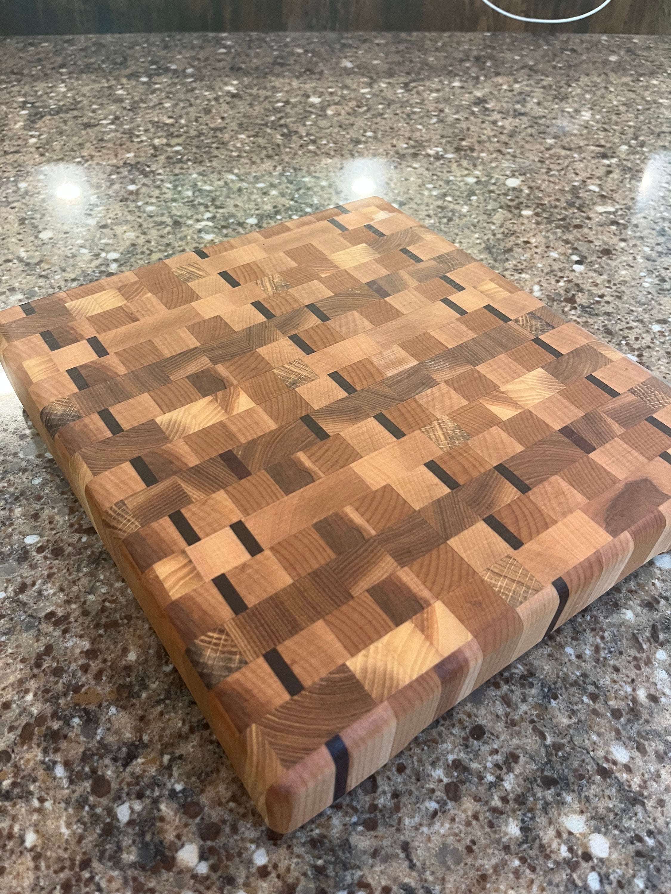 Ash and Hard Maple End Grain Cutting Board - Etsy