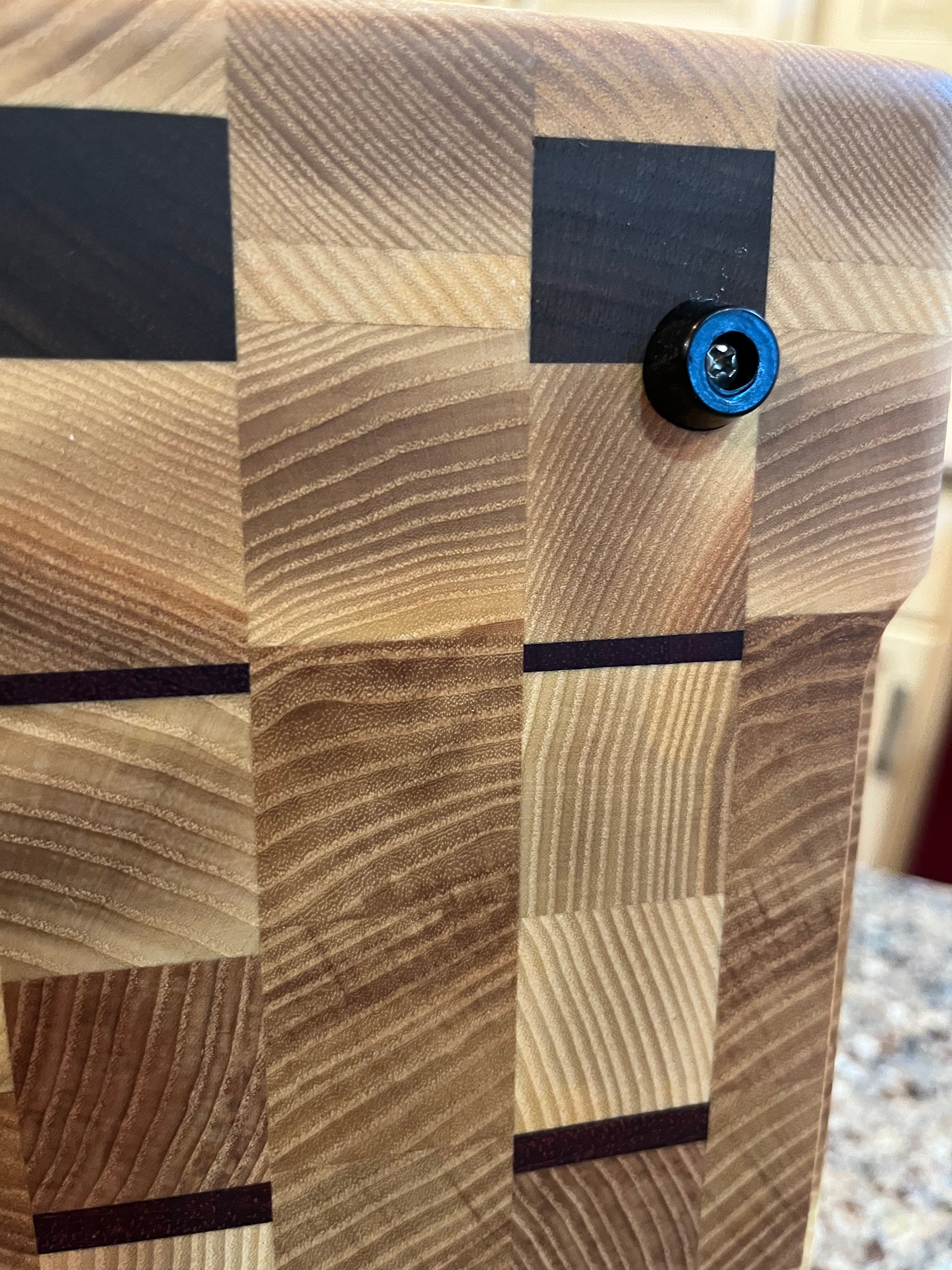 Ash & Black Walnut End Grain Cutting Board - Etsy