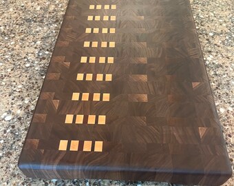 Ash, Black Walnut Honey Comb End Grain Cutting Board - Etsy