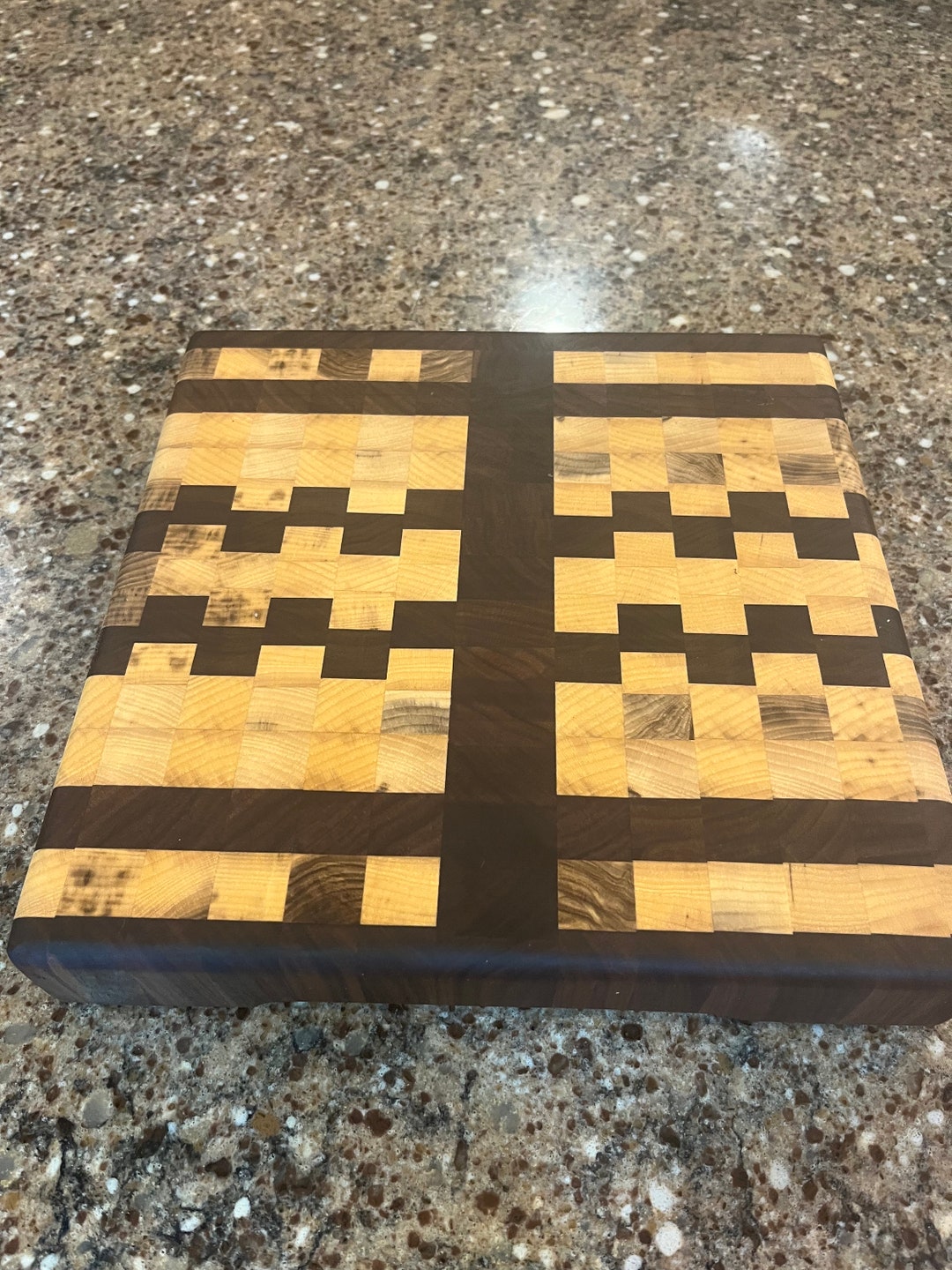 Black Walnut and Hickory End Grain Cutting Board - Etsy