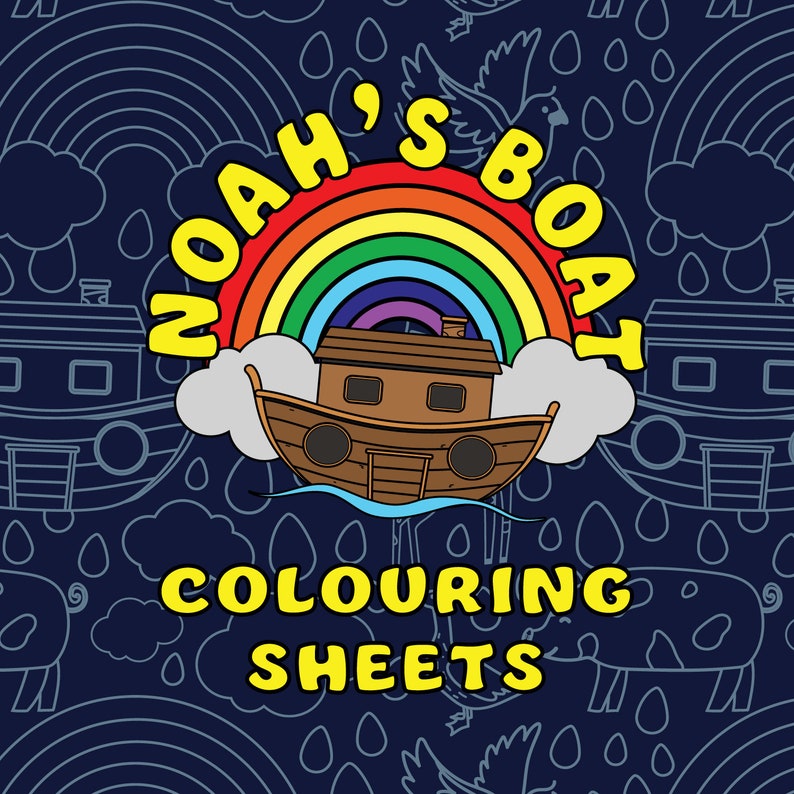 Noah's Ark - Bible Based Colouring Sheets Bundle | Christian Colouring ...