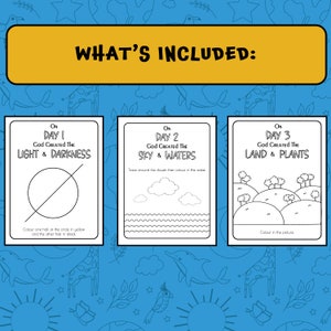 Days of Creation - Bible Based Colouring Sheets Bundle | Christian ...