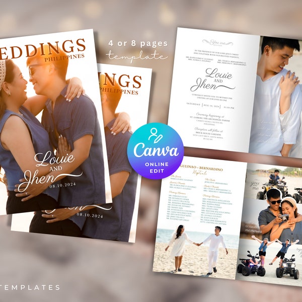 Magazine Wedding Invitation - Etsy