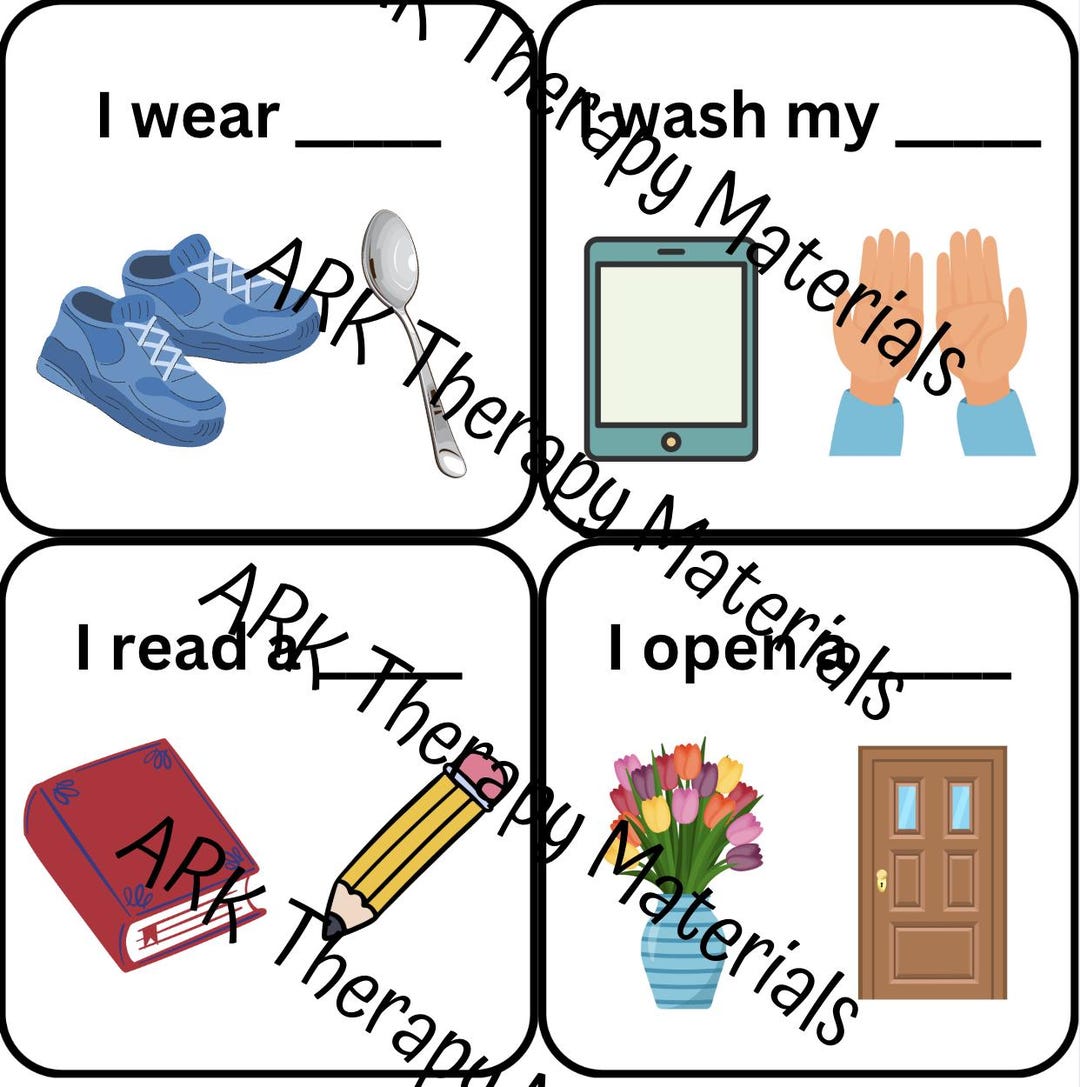 Core Vocabulary Simple Sentences With Picture CHOICES for Speech ...