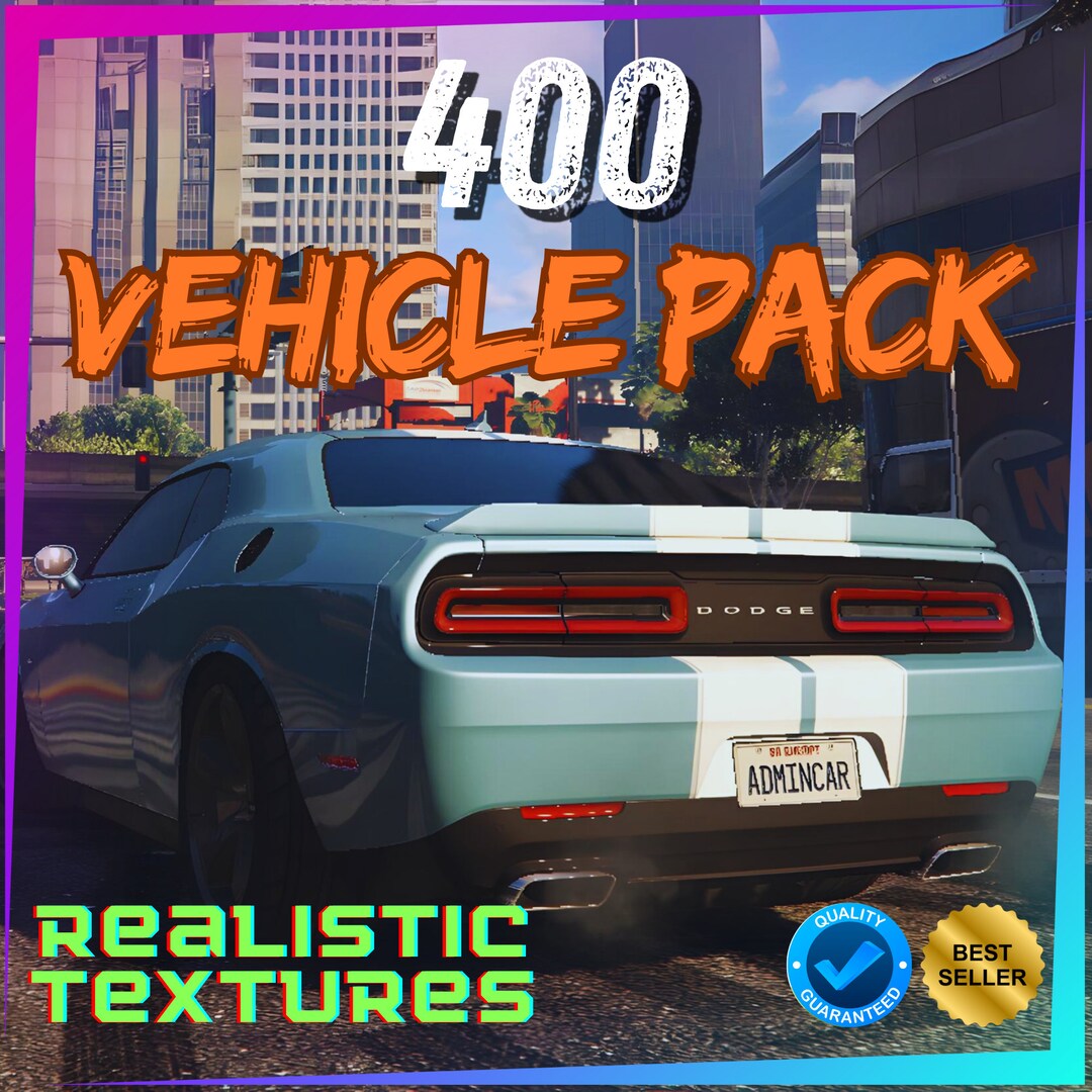 Fivem 400 Vehicle Pack, Fivem Car Packs, Fivem Ready, Optimized, Hiqh ...