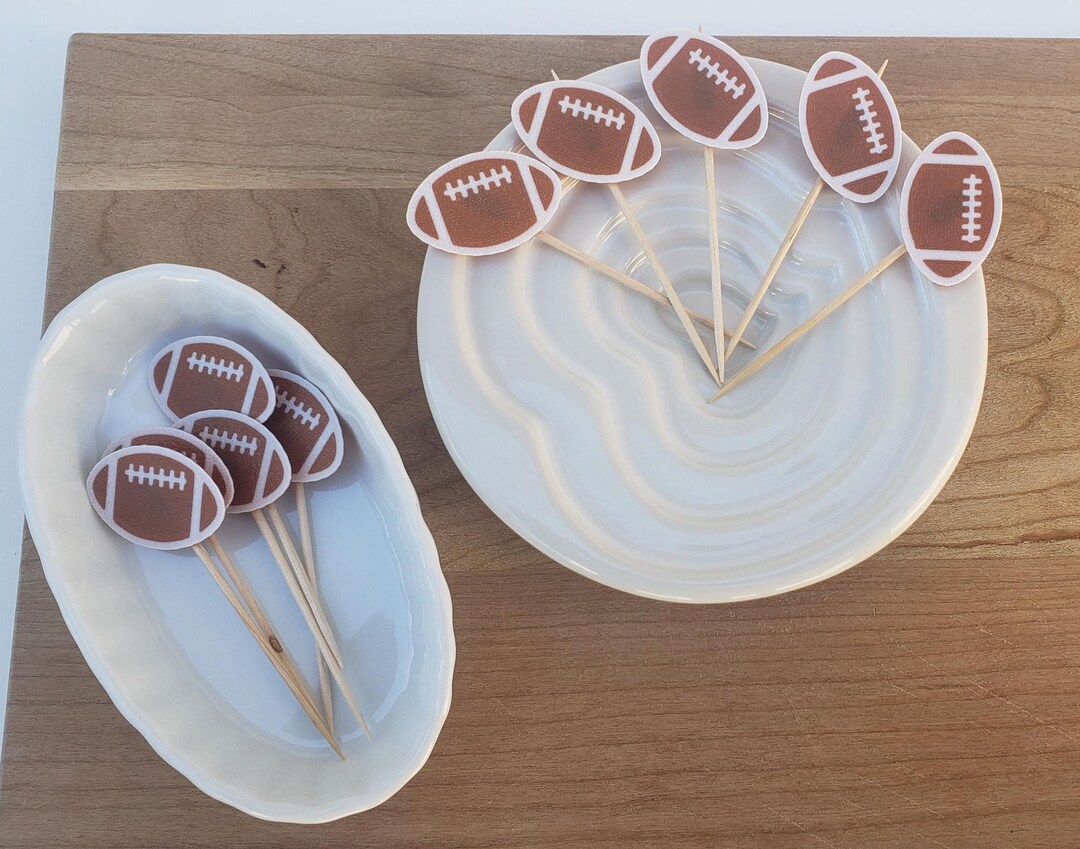 Football Tooth Pick Topper, Charcuterie Board, Grazing Table, Toothpick ...