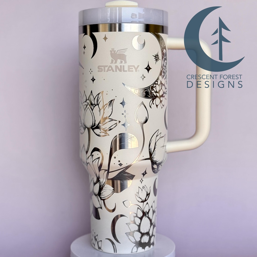Celestial Engraved Stanley Quencher (40 Oz) | Custom Stanley | Moon ...