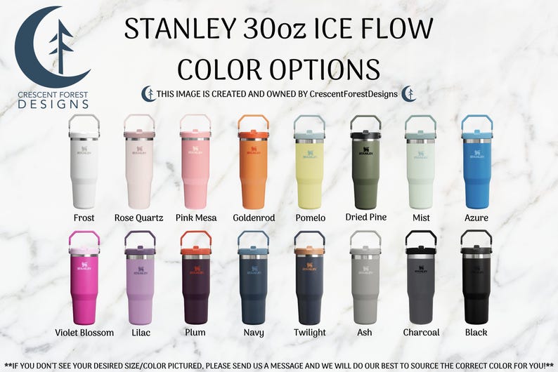 Custom Engraved 30oz Stanley Iceflow Flip Straw Tumbler | Personalized ...
