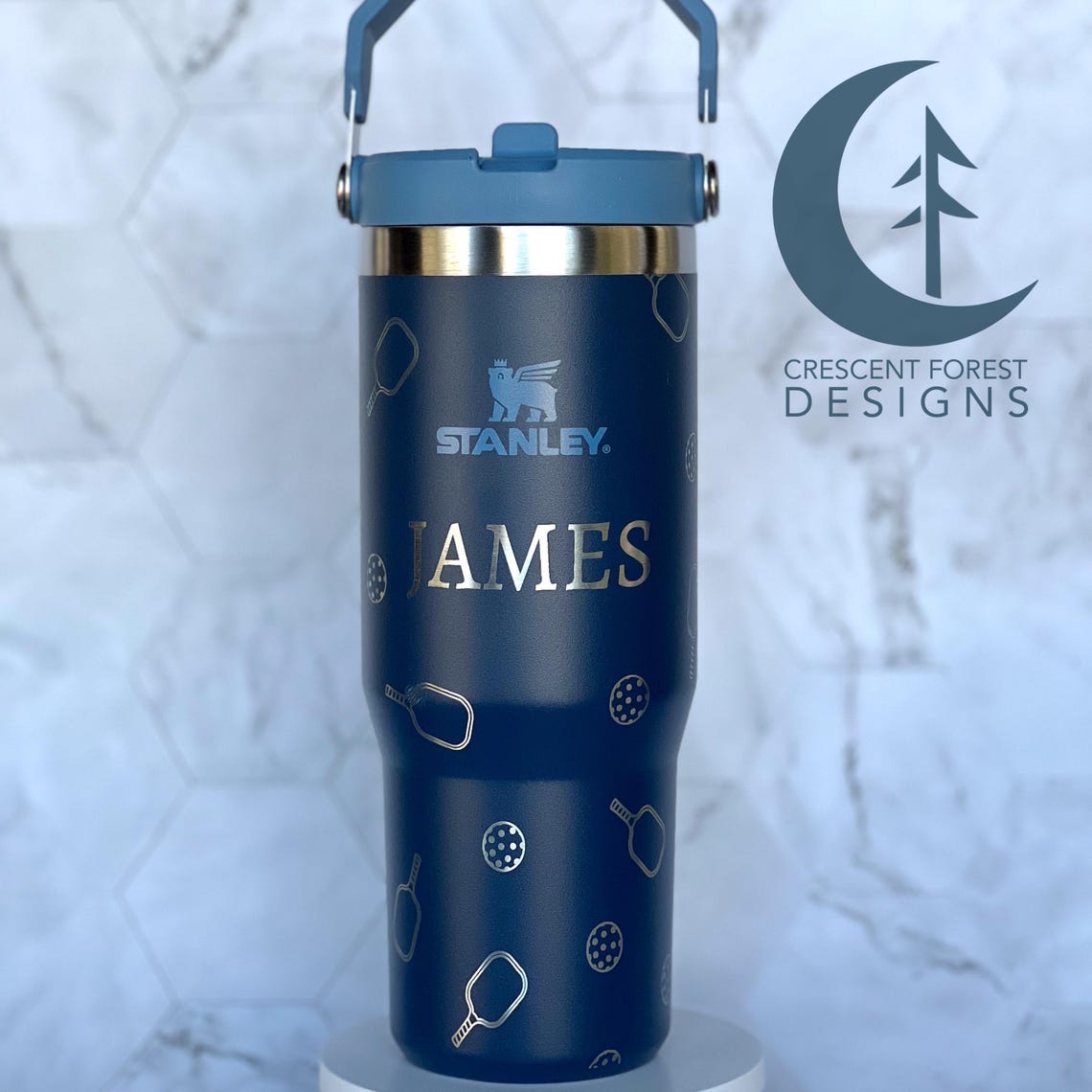 Custom Engraved 30oz Stanley Iceflow Flip Straw Tumbler | Personalized ...