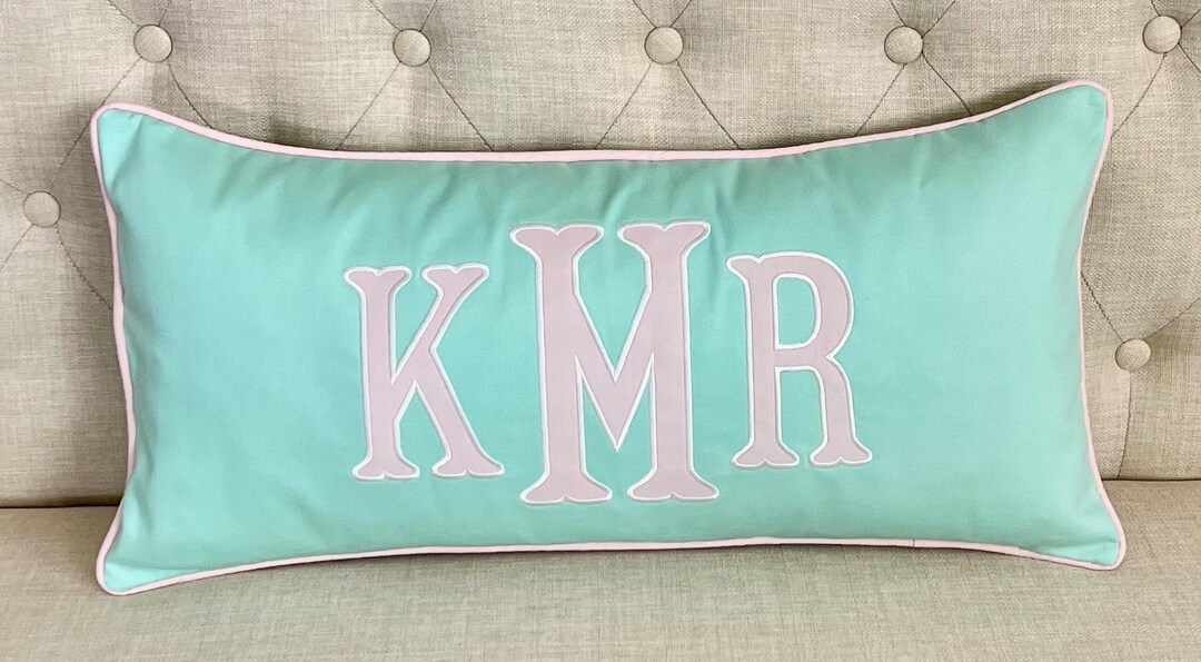Applique Monogram Pillow With INSERT INCLUDED, Choose Your Size and ...