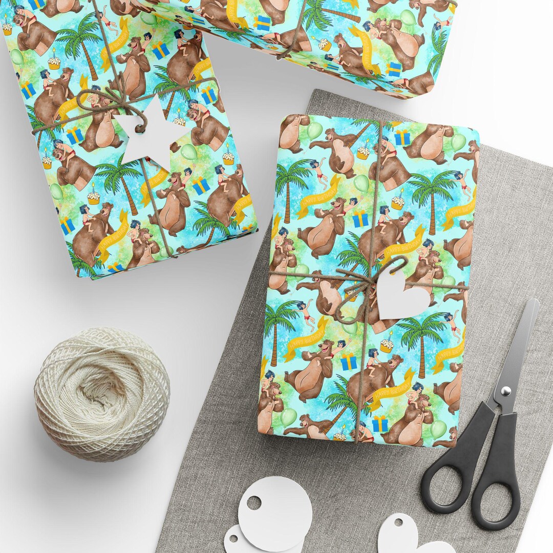 Jungle Book Birthday Gift Wrapping Papers 1pc Roll - Etsy