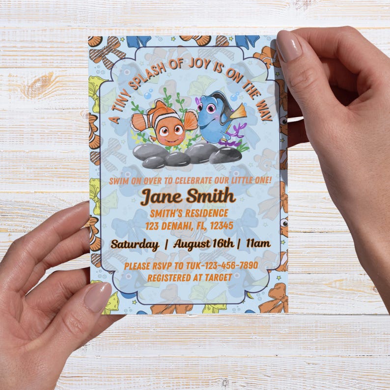 Finding Nemo Baby Shower Invitation - Etsy