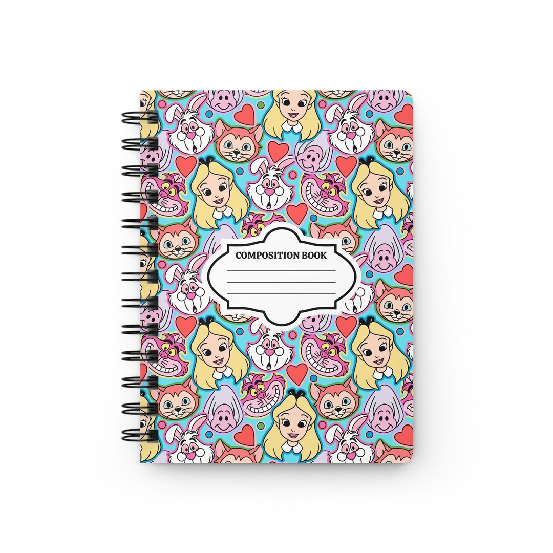 Alice in Wonderland Personalized Spiral Journal - Etsy