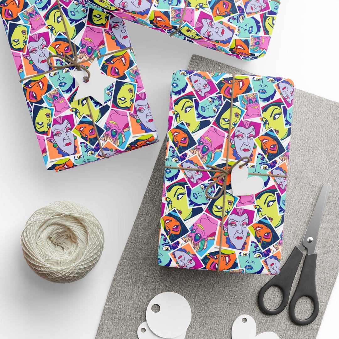 Villain's Gift Wrapping Papers 1pc Roll - Etsy