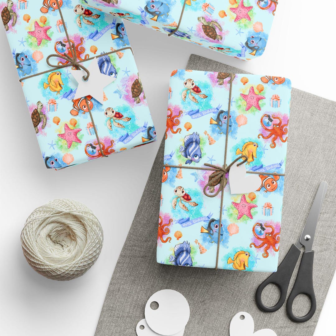 Finding Nemo Birthday Gift Wrapping Papers 1pc Roll - Etsy