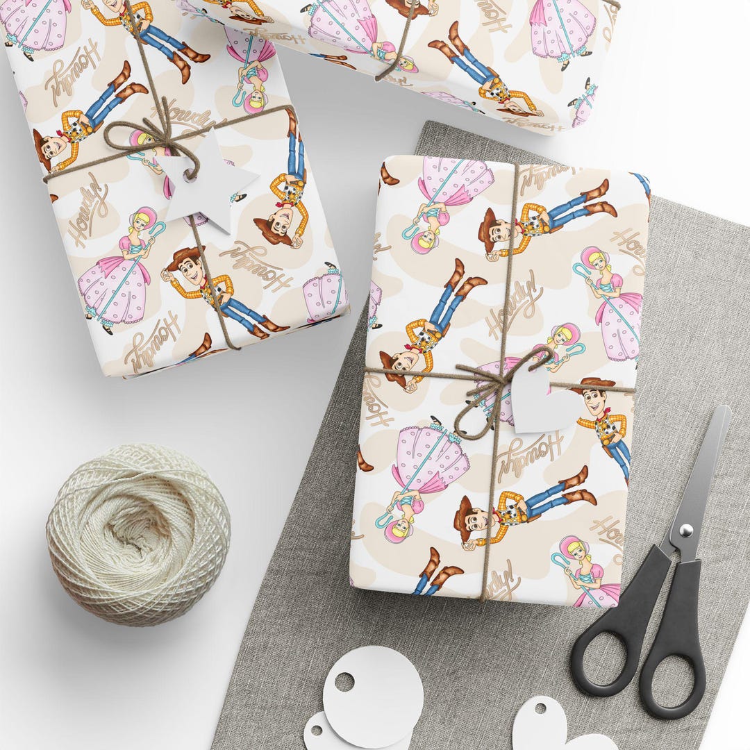 Toy Story Woody & Bo Peep Gift Wrapping Papers 1pc Roll - Etsy Canada