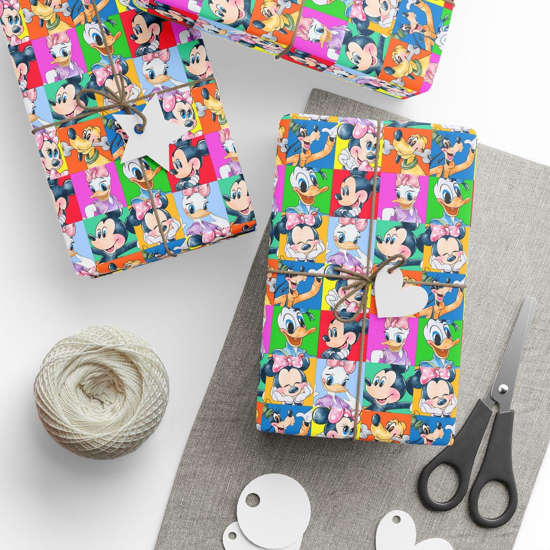 Mickey Mouse & Friends Gift Wrapping Papers 1pc Roll - Etsy