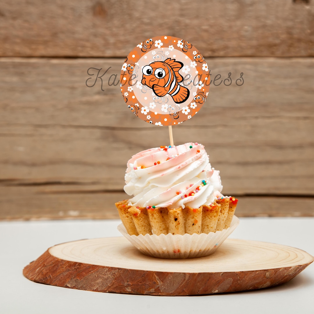 Finding Nemo Cupcake Toppers, Printable, Digital Download - Etsy