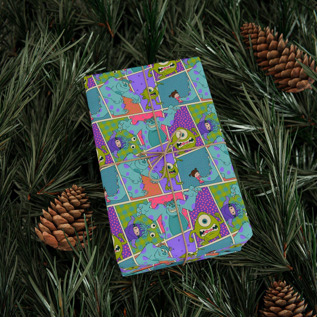 Monsters Inc Gift Wrapping Papers 1pc Roll - Etsy