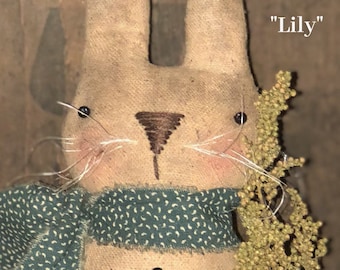 Primitive Rabbit Pattern Epattern Bunny Spring Easter Doll - Etsy