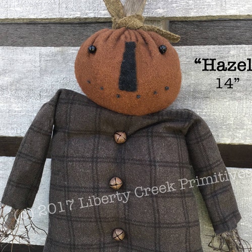 Primitive Pumpkin Doll Pattern Hilda - Etsy