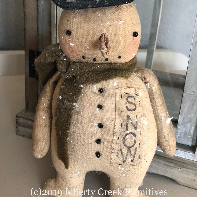Primitive Snowman - Etsy