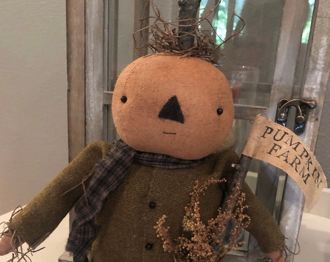 Primitive Pumpkin Farm Doll PATTERN Digital Download - Etsy