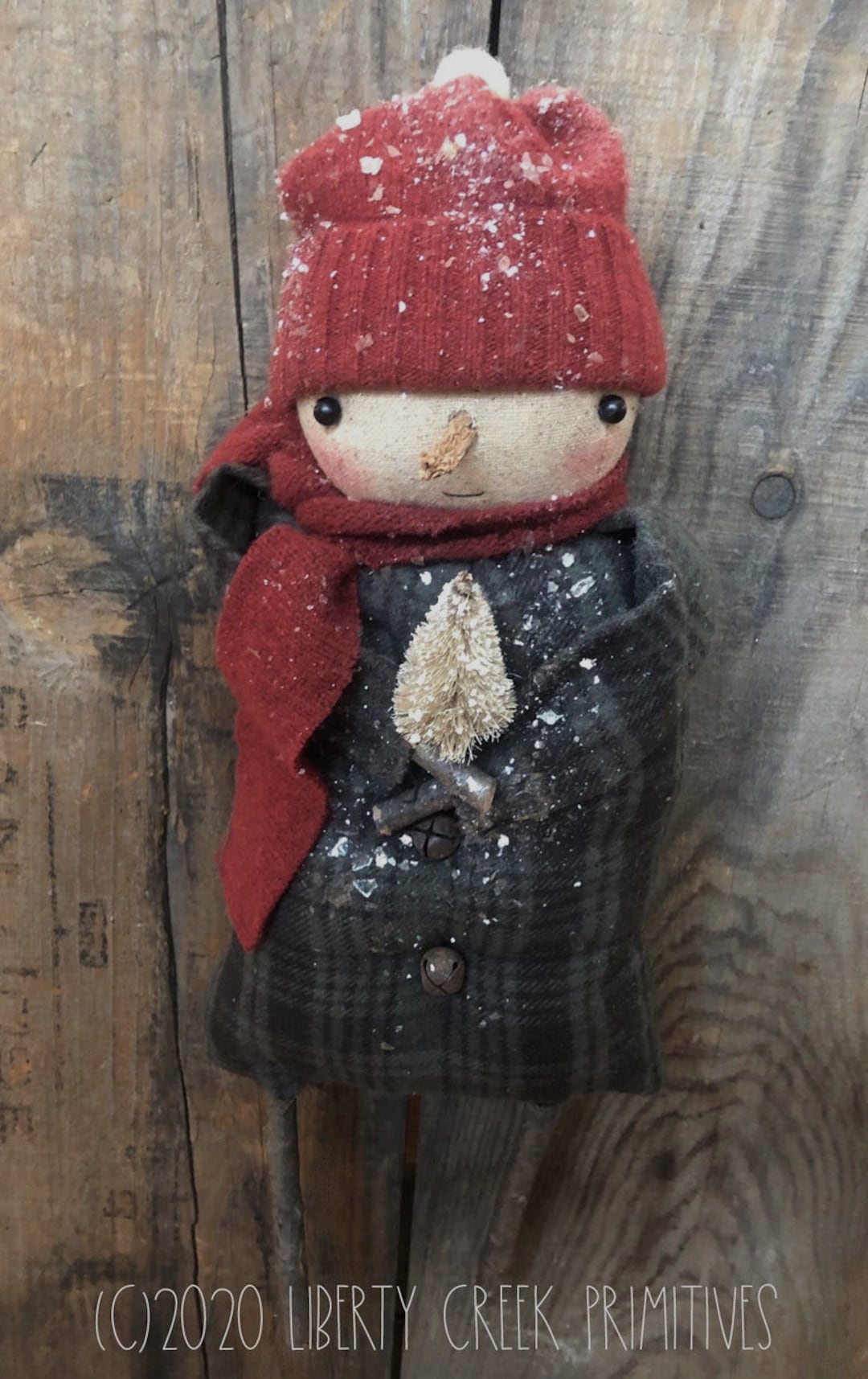 Primitive Snowman PATTERN Jolly Digital Download - Etsy