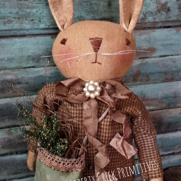 Primitive Rabbit - Etsy