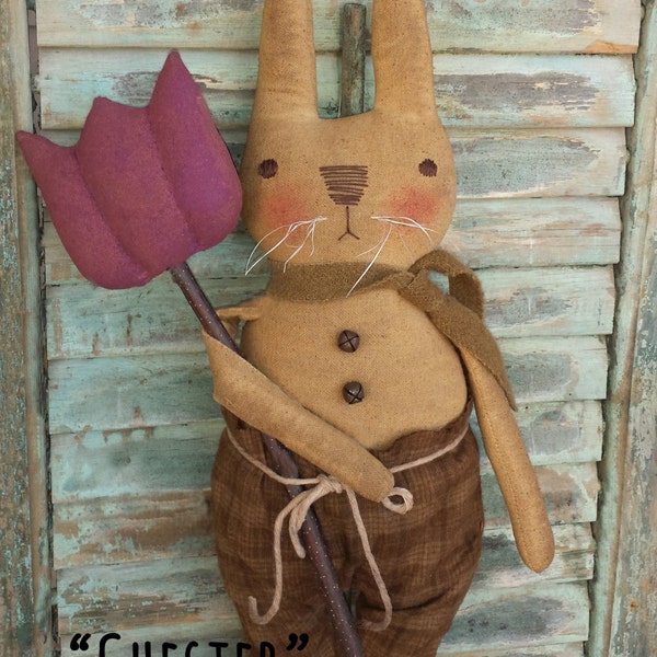 Primitive Rabbit - Etsy