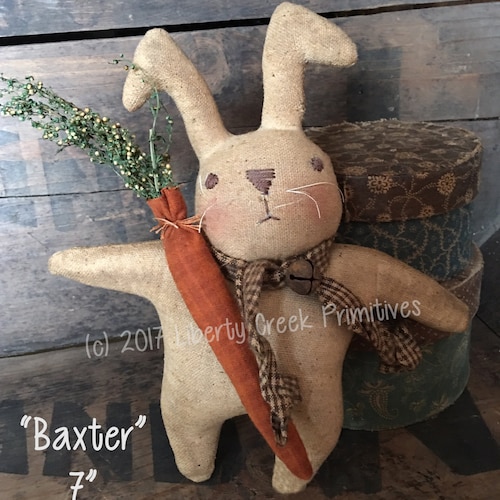 Primitive Easter Bunny Rabbit Bun Bun Doll PATTERN - Etsy