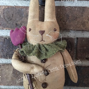 Primitive Easter Bunny Rabbit Doll Stanley Digital Pattern Liberty ...