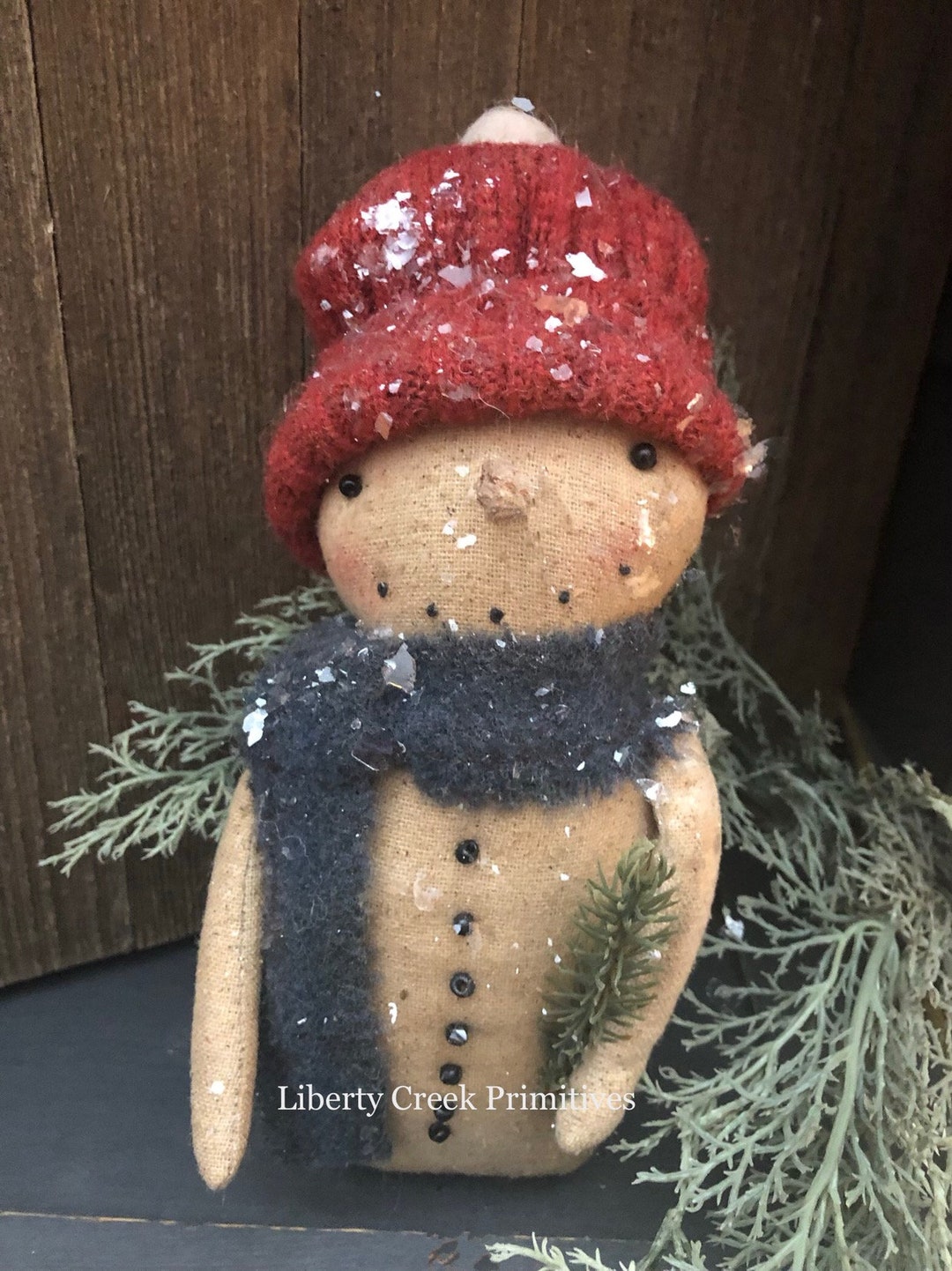 Primitive Snowman Digital PATTERN Benny - Etsy
