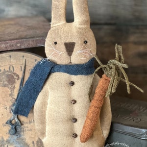 Primitive Easter Bunny Rabbit Doll Wilbur Digital PATTERN - Etsy