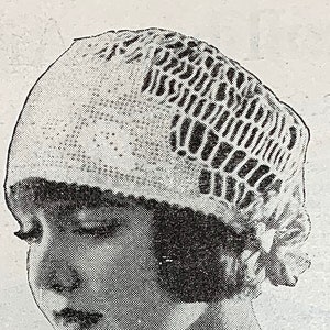 1920s Edwardian Filet Crochet Night Cap Nightcap Boudoir Crocheting ...