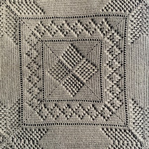 Bedspread Knitting Pattern, Colonial Knitting Pattern, Vintage Knit ...