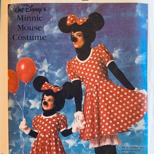 Minnie Mouse Costume Pattern, Adult Costume Pattern, Halloween Costume ...
