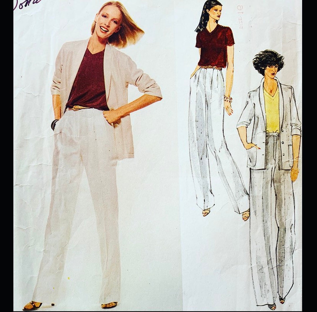 70s Pattern, Pantsuit Pattern, Loose Pants Pattern, Calvin Klein, DIY ...